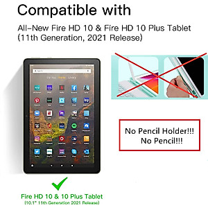 Table Fire HD 10/ Fire HD 10 Plus case with keyboard and touchpad, (Only Compatible with 11th Generation 2021 Release) Detachable Bluetooth keyboard case with Trackpad for Fire hd 10 tablet, Purple