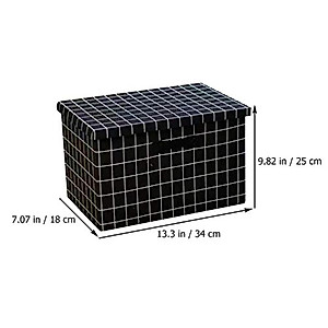 Holibanna Cube Storage Organizer Collapsible Storage Boxes Folding Storage Box Clothing Shoes Storage Basket with Lid Cloth Storage Bins Storage Containers