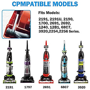Replacement Belts Compatible with Bissell PowerForce & PowerForce Helix Vacuum Cleaner, Replace Parts #2031093,fits Model: 2190, 2691, 2692, 2191, 2191U, 1700, 1240, 12B1, 3920 68C71, 1831, 1816