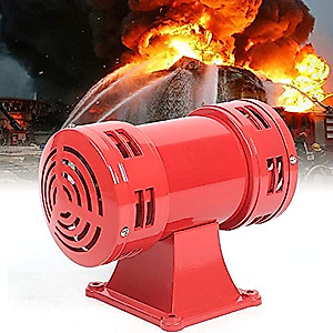 Industrial Siren S-490 Electric Siren 110V Industrial Air Raid Horn Warning Loud 400w 140db Air Raid Sound Siren Alarm Industrial Electric Motor Driven Alarm for Industrial Ships Mines