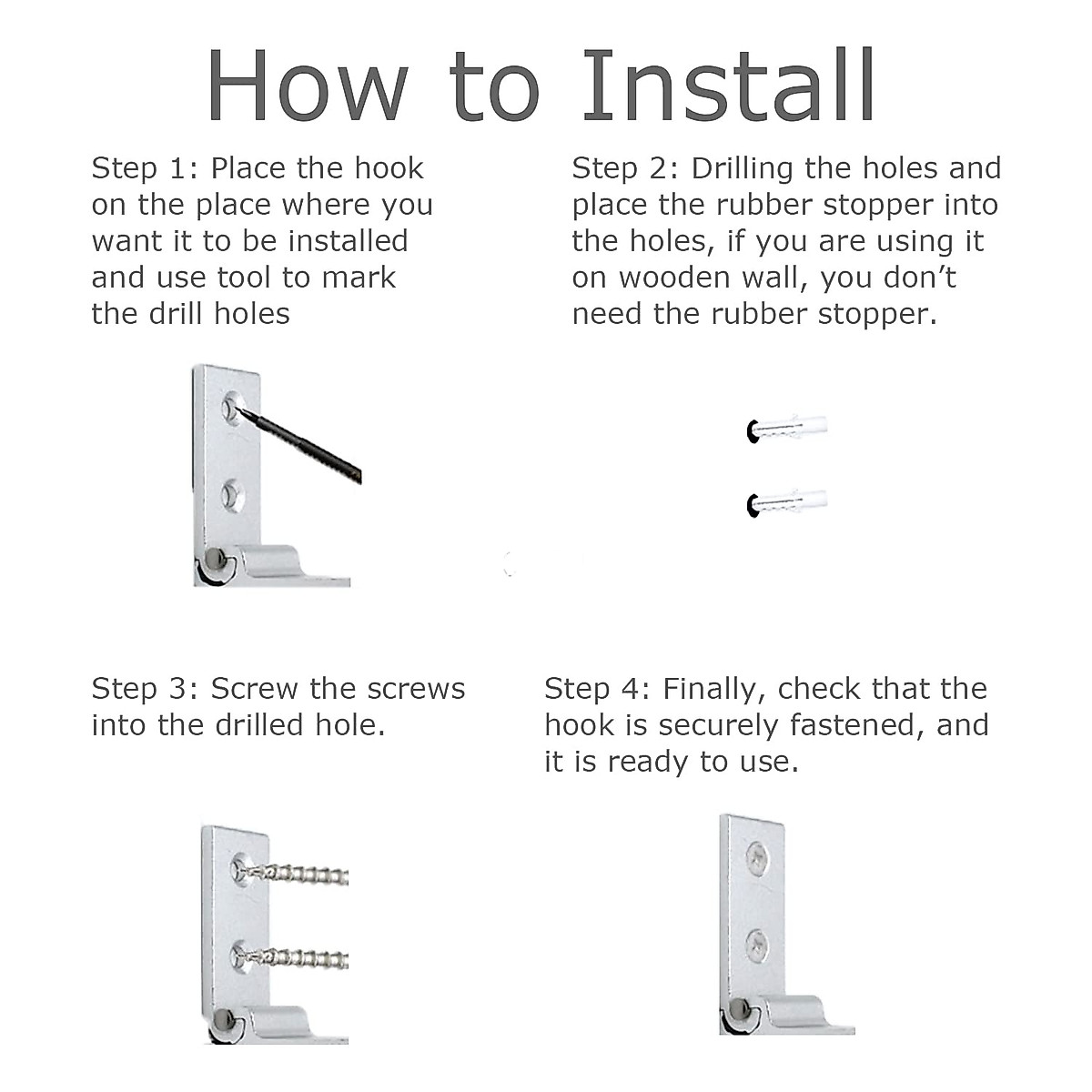 Yiaizhuo 6 Foldable Hooks, Folding Coat Hooks, Wall Mount, Wall Bracket for Coats Towel Bags Hats Gadget Headphone Fitness Equipment Heavy Duty Aluminum Alloy Gold