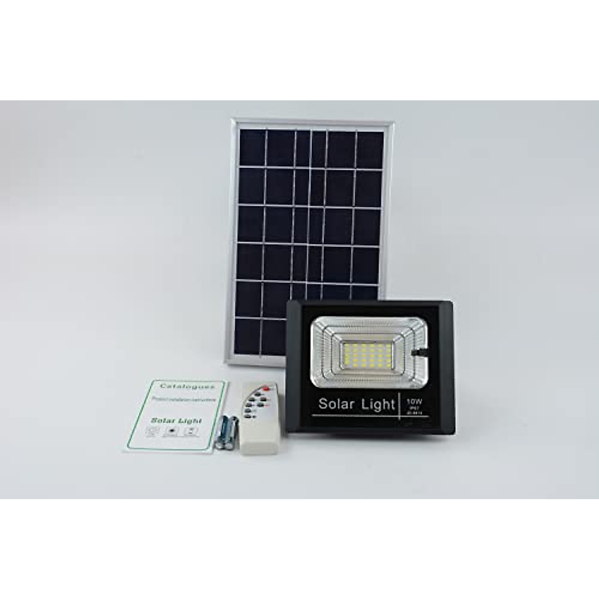 10W Solar Outdoor Flood Light Waterproof/Remote Control/Automatic Working for Balcony, Patio, Garage, Porch, Garden