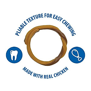 N-Bone Senior Dental Rings Chicken Flavor Dog Treats, 7 Count 9.8-oz Bag