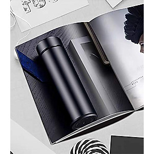 JDclubs 17 oz Car Logo Black Frosted Travel Mugs & Tumblers Vacuum Insulated Stainless Steel Thermal Bottle Fashion Business Thermal Cup for Hot or Cold Drink Coffee Or Tea (Without Logo)