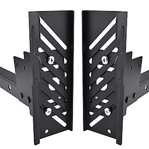 2Pcs Hook On Bed Frame Brackets Adapter for Headboard or Footboard, Upgraded #711 Bolt-on to Hook-on Conversion Bracket with Hardware, Hook on Bed Rails Brackets