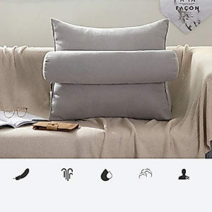 HEALLILY Triangle Wedge Pillow Back Support Cushion Sofa Bed Office Chair Rest Cushion Throw Pillow