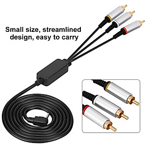 AV Cable 1.5M Component ABS TV Cord Audio Video Cord for PSP2000 3000