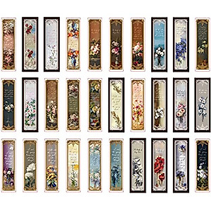 Retro Flower Letters Themed Collection Paper Bookmarks for Books Stationery Creative Book Page Marker Stationery Supplies 30Pieces