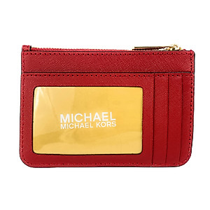 Michael Kors Jet Set Travel Small Coin Pouch with ID (Chili)