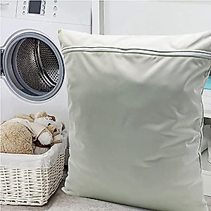 3 Pcs Washable Travel Laundry Bags,Large Waterproof Wet Dry Bag with Handle Water Resistant Dut Clothes Organizer Bag Washing Travel Accessories for Gym Clothes Laundry Wet Clothes Swimming Yoga,Grey