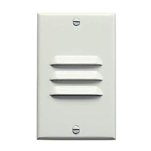 Kichler 12606WH Step and Hall 120V LED Step Light Vertical Louver, White