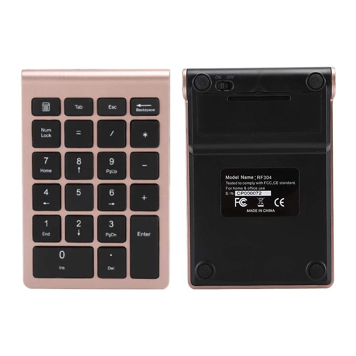 Pomya Bluetooth Number Pad, Numeric keypad,Portable 22Keys Numeric Keyboard,USB 2.4G Mini Keyboard for Laptop Desktop, PC, Pro,Notebook