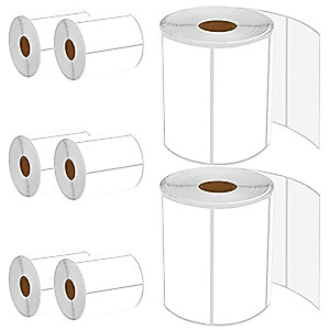 USUPERINK [8 Roll, 810 Labels/Roll] Compatible for Brother RDS03U1 White Paper Label Die Cut Mobile Solutions Barcodes Tapes 4" x 2"(102mm x 50mm) use in for TD-4000 TD-4100N Printer