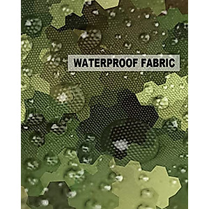 Funnywall88 Waterproof Throw Pillow Covers Set of 2 Camo Couch Pillow Cases Outdoor Sofa Cushion Cover Home Decor for Bed Living Room, 16" x 16"