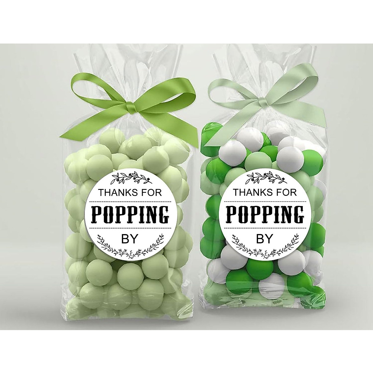 120PCS Ready to Pop Stickers, Baby Shower Favour Stickers, Thanks for Popping by Stickers, Baby Shower Stickers，1.6 Inch Diameter Round Design