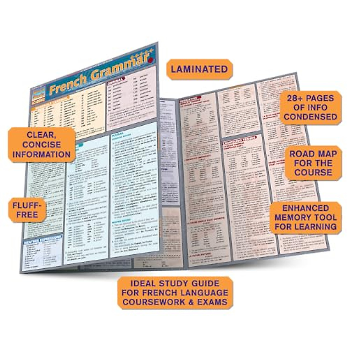 French Grammar: a QuickStudy Laminated Reference Guide