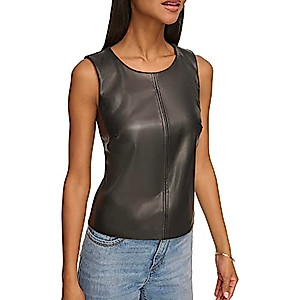 Karl Lagerfeld Paris Women's Sport Tank Blouse, Black