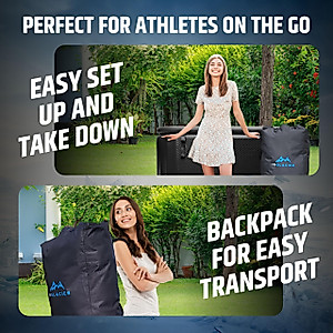 Inglacier Portable Ice Bath Tub | Cold Plunge Recovery Tub with Lid | Includes Pump, Oversized for Adults up to 6'9"