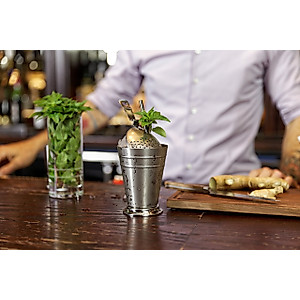 Crafthouse by Fortessa Professional Metal Barware/Bar Tools by Charles Joly, 6" Stainless Steel Julep/Cocktail Strainer