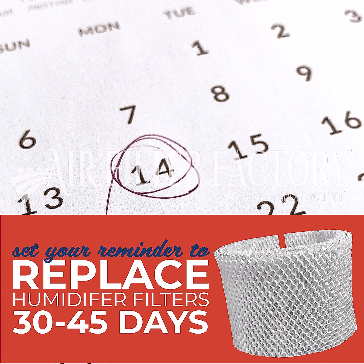 4-Pack Air Filter Factory Replacement For Holmes HWF62, HWF62D, HWF-62, H62, H-62 Humidifier Wick Filter