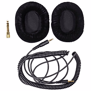 Rockville G-AMP 40 Guitar Combo Amplifier Amp Bluetooth/Mic in/USB/Footswitch Bundle with Rockville PRO-M50 Studio Headphones w/Detachable Coil Cable, Case with Extra Ear Pad