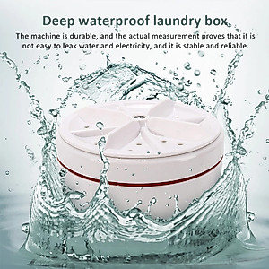 Mini Portable Washing Machine, USB Powered Ultrasonic Turbine Mini Washing for Cleaning Sock, Underwear, Small Rags Chargeable Mini Turbo Washer for Travel, School, Outdoor Camping, Apartments