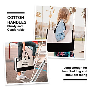 Craftique Nana Gifts from Grandkids- Unique Practical Tote Bag- Birthday Gifts for Nana Grandma Grandmother Granny, 17” x 6.7” x 12.5”