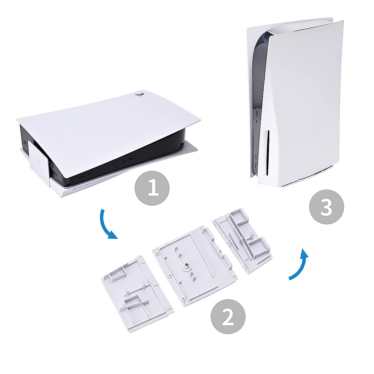 G-STORY Console Accessory Kit, Include Dust Cover and Horizontal & Vertical Magic Stand, Stand,Compatible with Disc & Digital Editions,Easy to Install