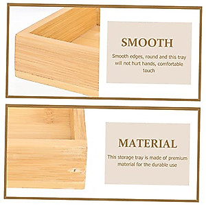 Cabilock 3pcs Jewlery Tray Rectangular Tray Jewelry Earrings Wooden Serving Tray Toilet Tank Tray Earrings Box Tray Storage Tray Platter Footstool Toilet Tray Bathroom Toiletries Holder Key