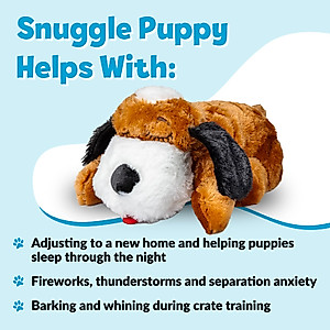 Original Snuggle Puppy Heartbeat Stuffed Dog Toys. Dog Plush for Anxiety Relief, Calming Aid, and Puppy Toy for Behavioral Training