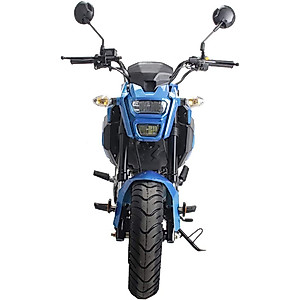 HHH 125cc Motorcycle Bike Vader 125 Dual Bike 125cc Scooter Gas Bike Adult Street Bike Street Motorcycle Big Headlights (Blue) (Factory Packaged)