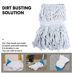 Replaceable mop Head Cleaning mop Head Cotton mop Head Loop End Mop Head mops for Floor Cleaning Commercial Mop Heads Wet mop Sponge mop Cleaning mop Cloth Water mop Plastic Heavy