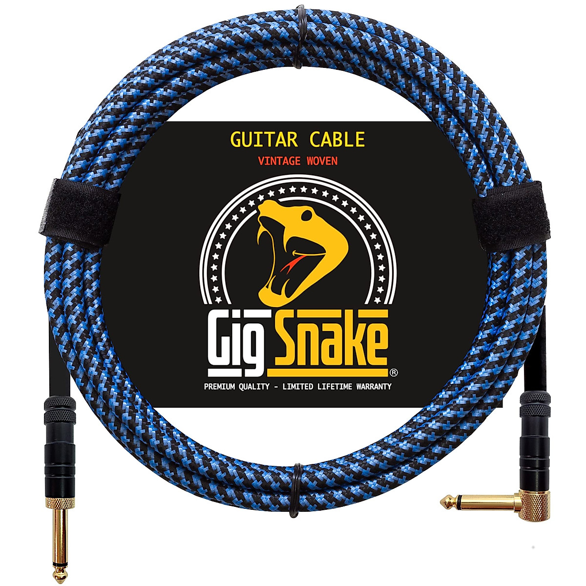 Gig Snake 10FT Blue & 10FT Red Guitar Cable Bundle