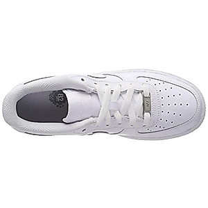 Nike Air Force 1, White/White, 6 US Unisex Little Kid