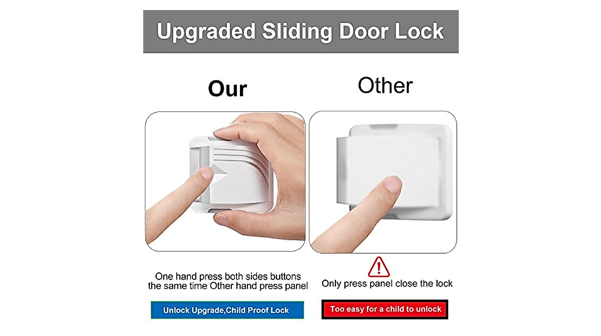 Sliding Door Lock Set - Child Safety Solutions