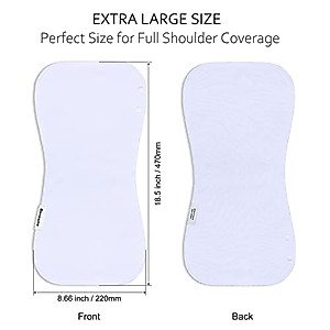 Baby Burp Cloths & Baby Bibs Set Super Absorbent and Soft Baby Spit Up Burping Rags for Boys and Girls