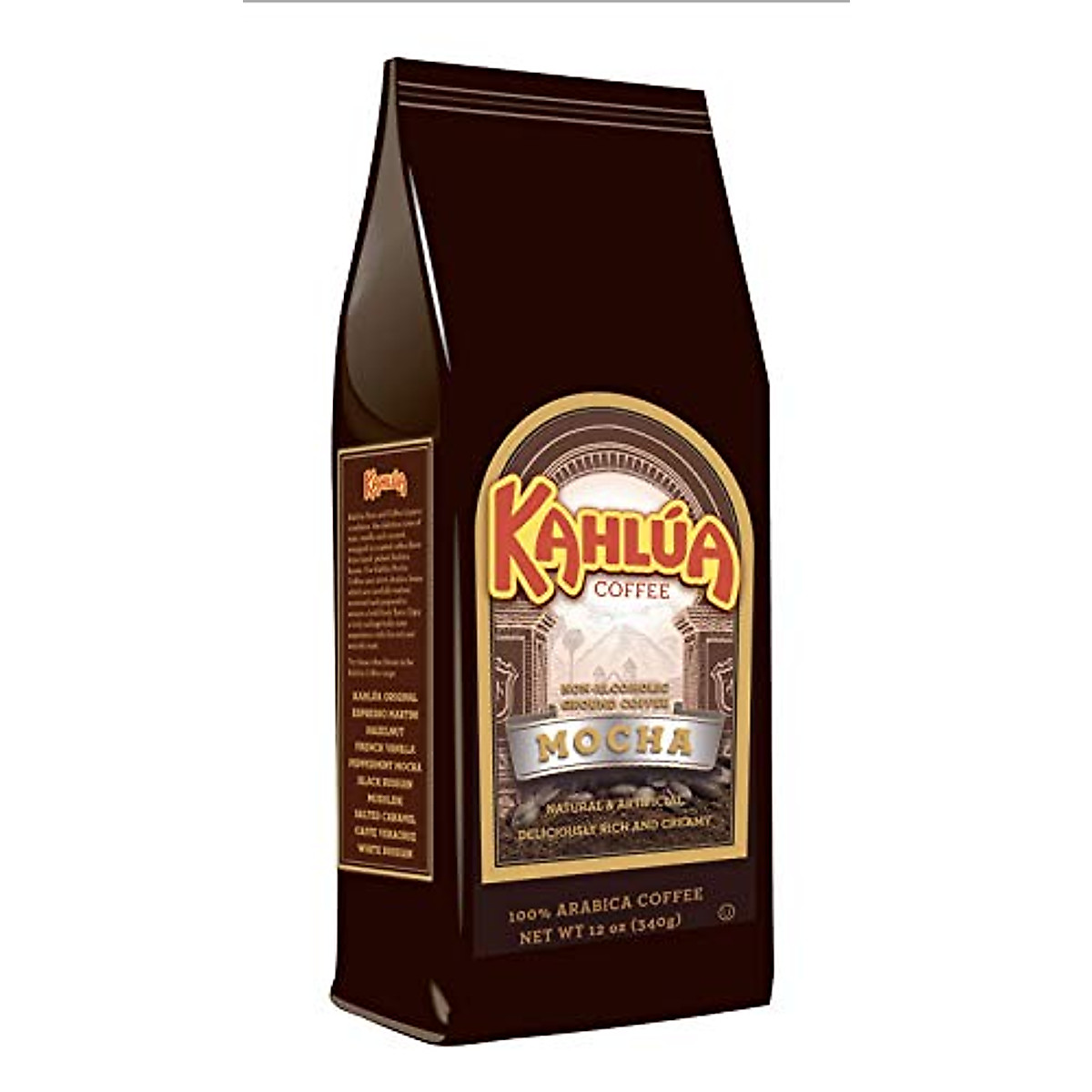 White Coffee Kahlua Gourmet Ground Coffee, Mocha 12.0 Ounce