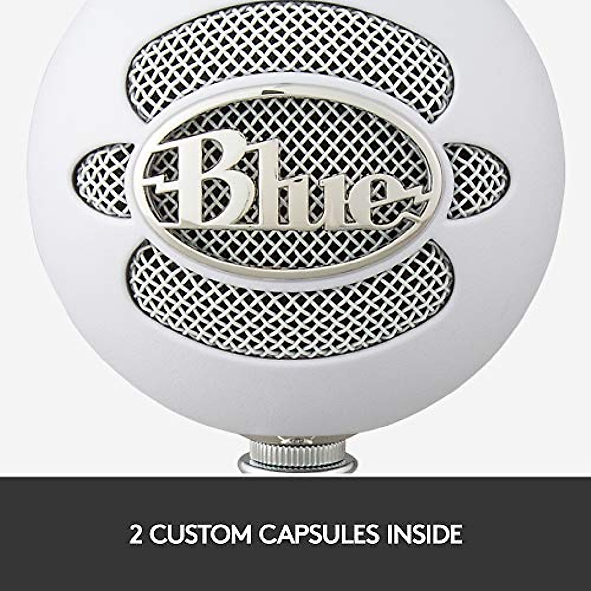 Logitech for Creators Blue Snowball iCE USB Microphone for Gaming, Streaming, Podcasting, Twitch, YouTube, Discord, Recording for PC and Mac, Plug & Play-Black