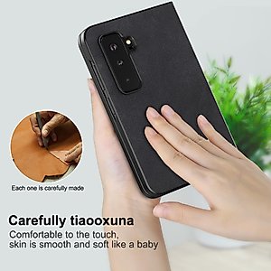 Feitenn for Microsoft Surface Duo 2 Case,Flexible Slim Protective Case for Microsoft Surface Duo 2 2nd 2021 (Black)