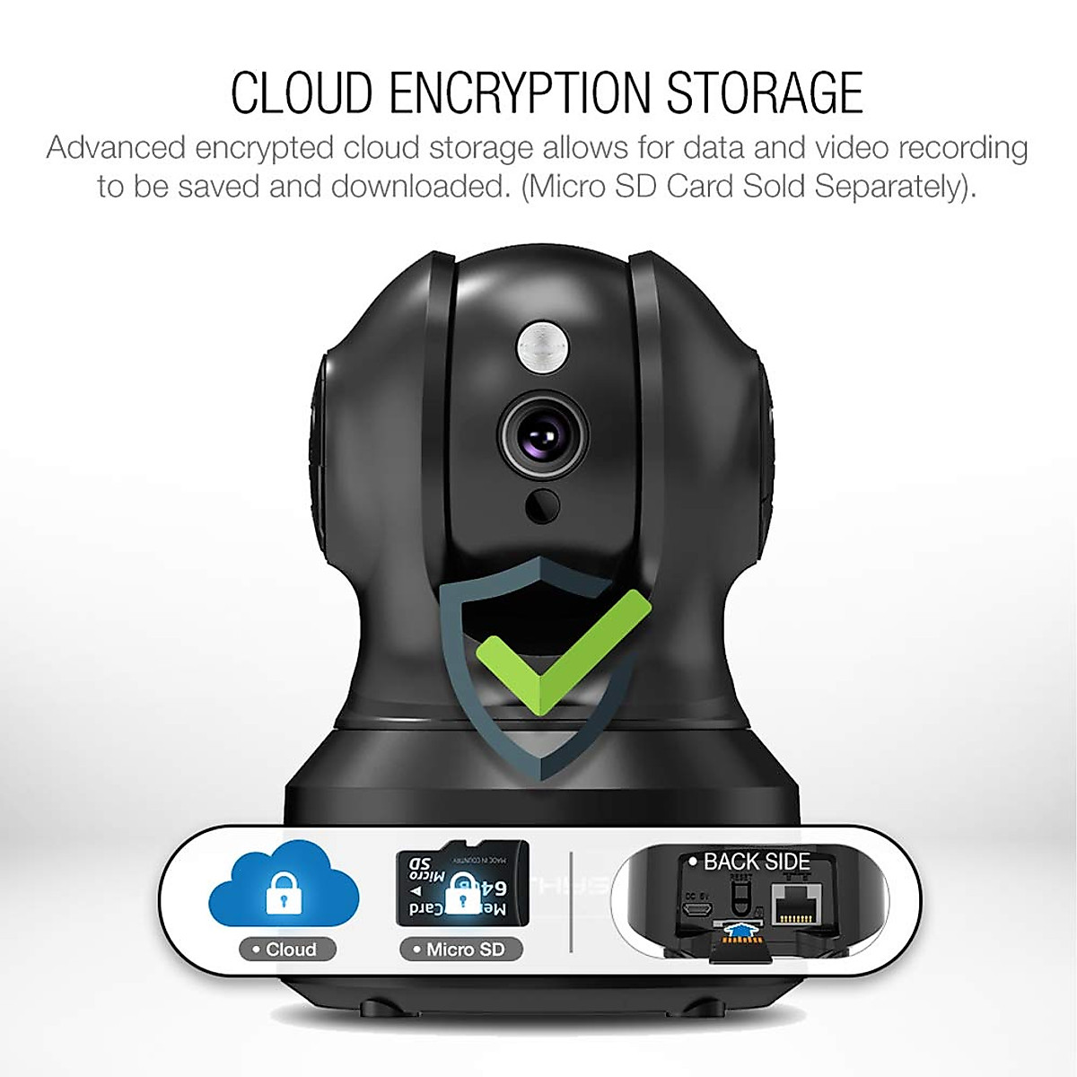 TETHYS Wireless Security Camera 1080P Indoor [Work with Alexa] Pan/Tilt WiFi Smart IP Camera Dome Surveillance System w/Night Vision,Motion Detection,2-Way Audio,Cloud for Home,Business, Baby Monitor