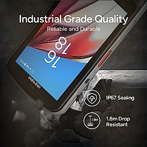 MEFERI Android Barcode Scanner ME40K, Equip with SE4710 Zebra Scanner, 4”Screen 4+64GB 5180mAh, Android 12 PDA Handheld Computer with Keypad Qualcomm CPU, 1D/2D/QR, Rugged 4G GPS NFC, PDA for WMS