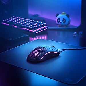 Glorious Gaming Model O 2 Wired Gaming Mouse - 59g Ultralight, FPS, 26,000 DPI, Motion Sync, 80M Click Rated Switches, 6 Programmable Buttons, Ambidextrous, RGB, PTFE Feet - Black