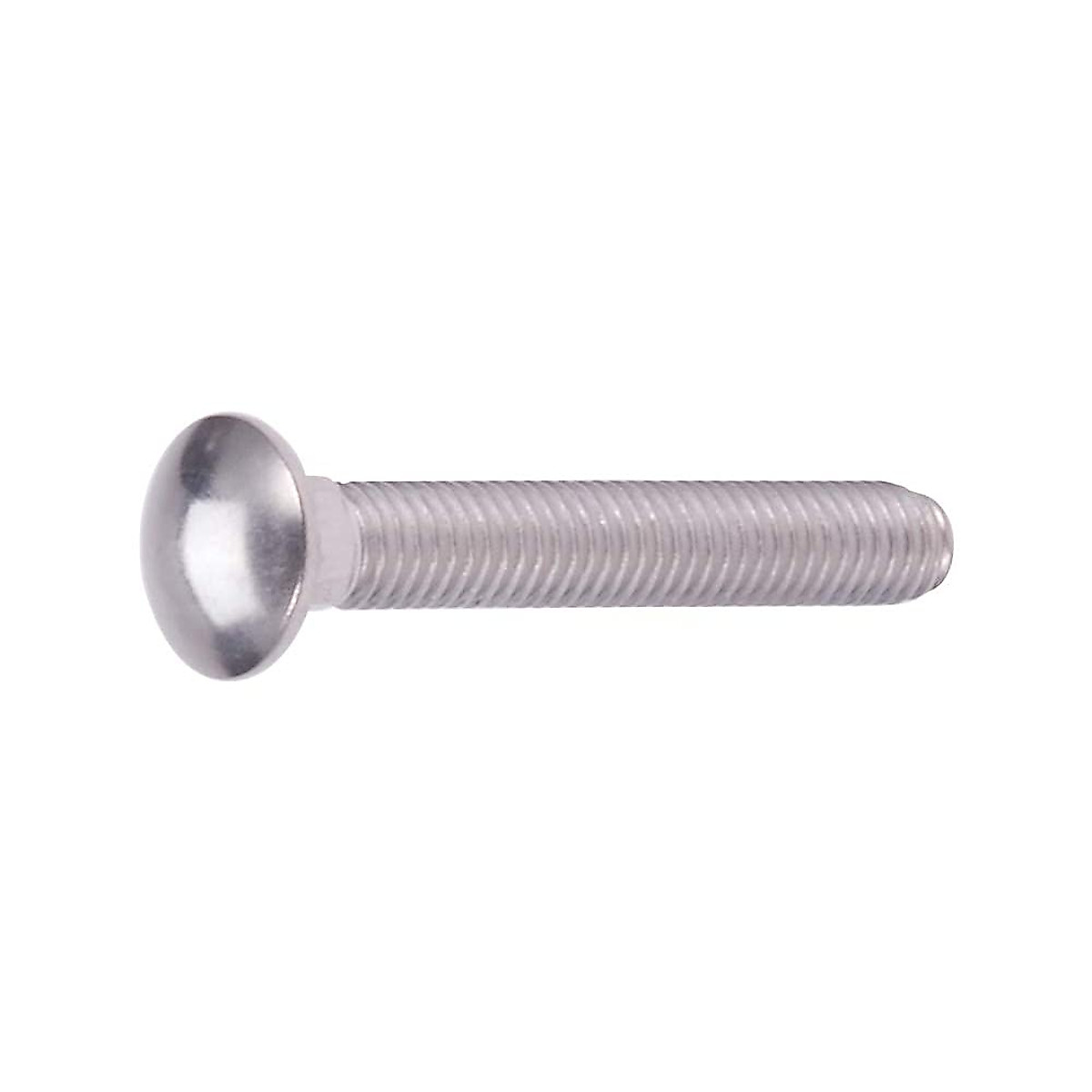 Yinpecly 30Pcs Carriage Bolts M6×40mm Round Head Square Neck Bolt Fasteners 304 Stainless Steel 1mm Pitch Silver Tone