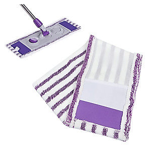VILLFUL Mop Cloth Floor Cleaning Cloth Flat Floor Mop Cleaning Mop Accessories Steamer Cleaning Mop Accessory Spray Mop Cleaning Mops Cleaning Machine White Fiber Washable