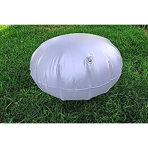 AMAZEYOU Kids Swing Hammock Pod Chair - Child's Rope Hanging Sensory Seat Nest Indoor Outdoor Use Inflatable Pillow - Great Children, All Accessories Included (Clear)