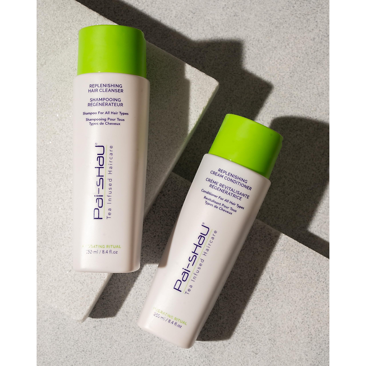 Pai-Shau Replenishing Cleanser and Conditioner Set - Hydrating Shampoo and Conditioner for All Hair Types - 2x250ml