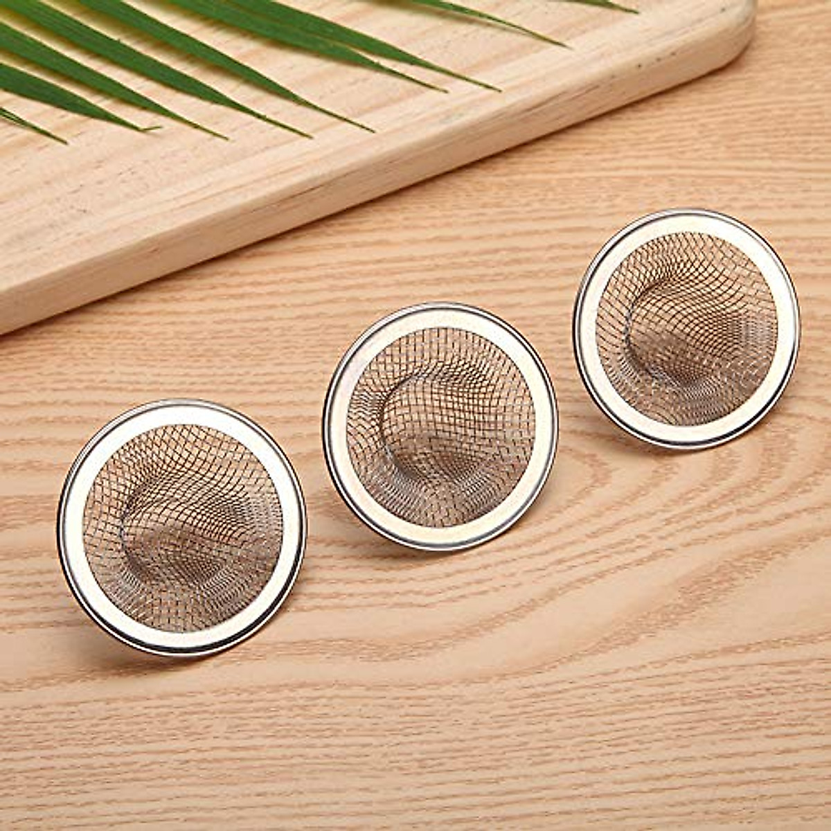 litymitzromq Sewer Plug Floor Drain Cover,2Pcs Round Iron Bathroom Drain Filter Net Cover Hair Dirt Floor Strainer Stopper Silver 2pcs
