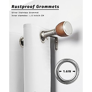 HERBED Outdoor Curtains for Patio 1 Panel Summer Life is Better Under The Plam Waterproof Privacy Outside Curtain Sun Blocking Grommet Blackout Drapes for Porch Gazebo Pergolas Balcony 52x108 Inch