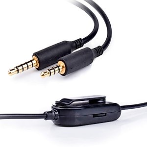A10 Replacement Cable Inline Mute Volume Control with Microphone for Astro A10 A40 A40TR Headsets, Cord Lead Compatible with Xbox One PS5