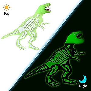 2 Pieces Funny Dinosaur Bookmark, Cool Luminous Book Markers, Cute 3D Cartoon Animal Book Marks, Pretty Unique Bookmark for Kids, Boys, Girls, Students
